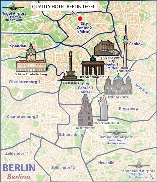 Location - Quality Tegel Hotel, Berlin